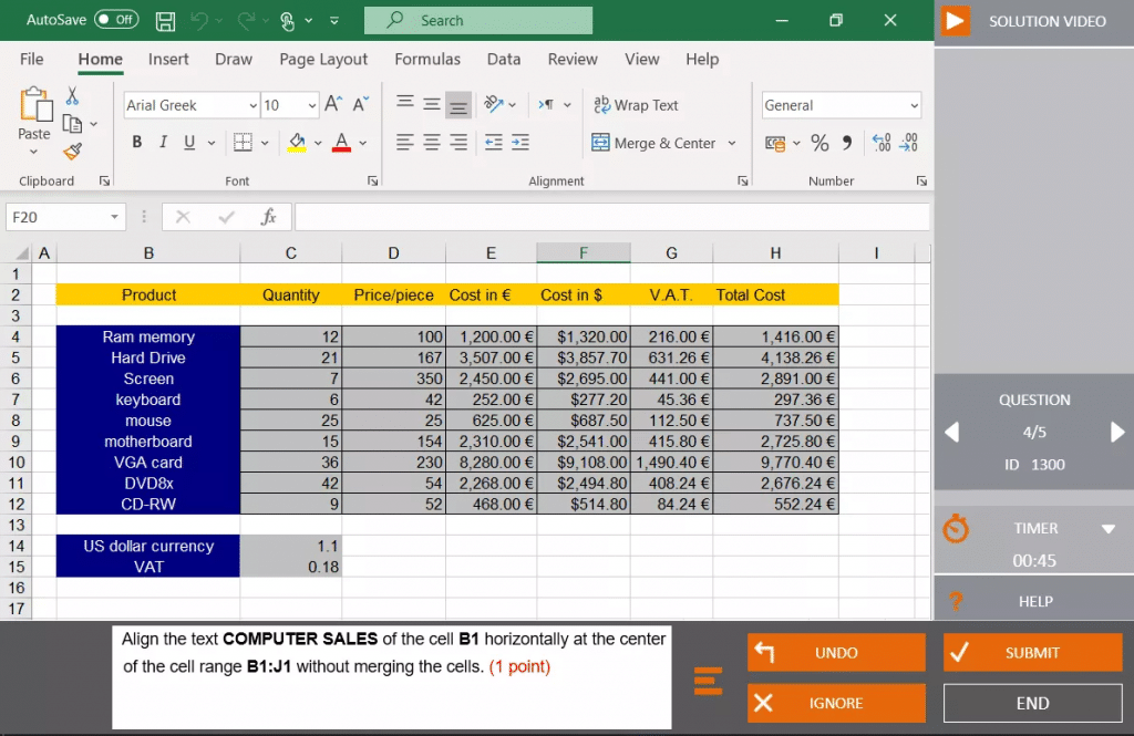 Free Excel Assessment Practice Test & 2023 Prep Guide by iPREP Free Excel Assessment Practice Test & 2023 Prep Guide by iPREP